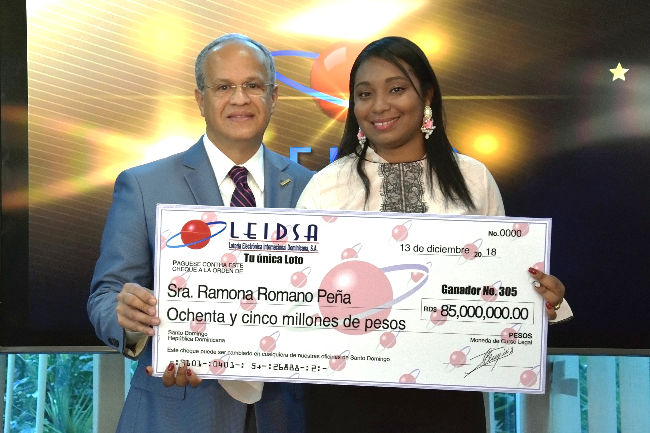 Profesora es la ganadora de RD$85 millones en el sorteo LEIDSA – El ...