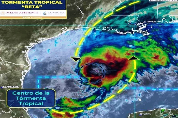 La tormenta Beta se acerca a la costa de Texas y el huracán Teddy a ...