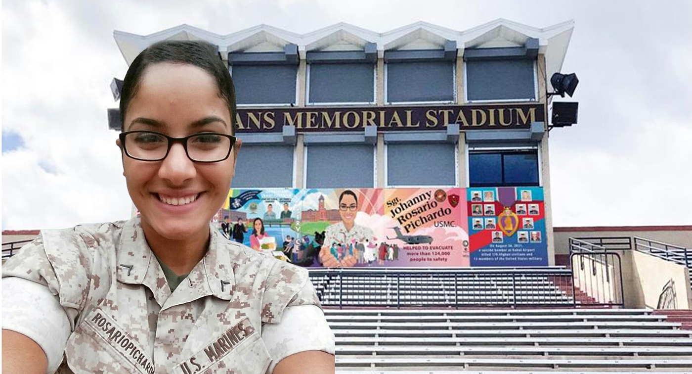 Mural en memoria de la sargento dominicana Johanny Rosario Pichardo ...