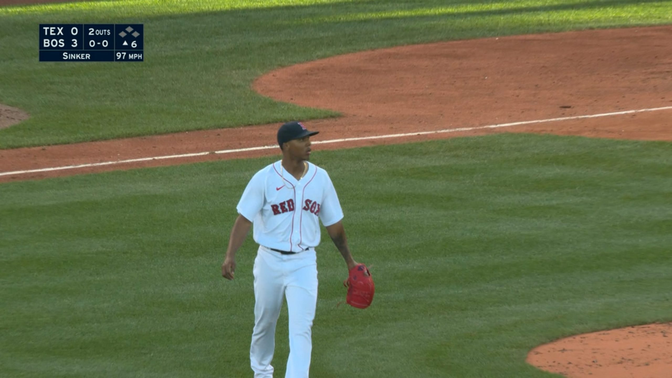 Dominicano Brayan Bello le lanza 6 entradas en blanco a Texas y obtiene ...