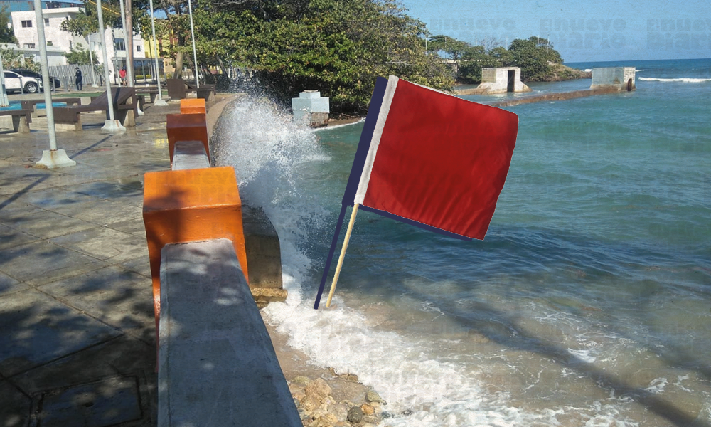 Advierten sobre oleaje peligroso en costas de Puerto Plata y colocan bandera roja en playas – El ...