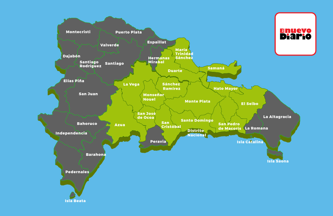 COE eleva a 15 las provincias en alerta por lluvias – El Nuevo Diario (República Dominicana)