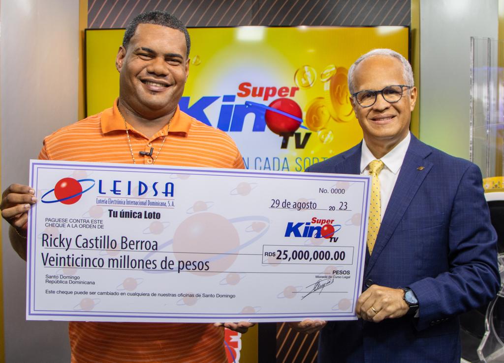 Leidsa entrega 25 millones de pesos al ganador del Súper Kino TV – El Nuevo Diario (República ...