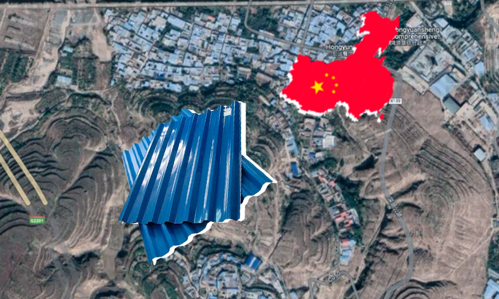 Desmienten China pinte los techos de azul para evitar «ataques ...