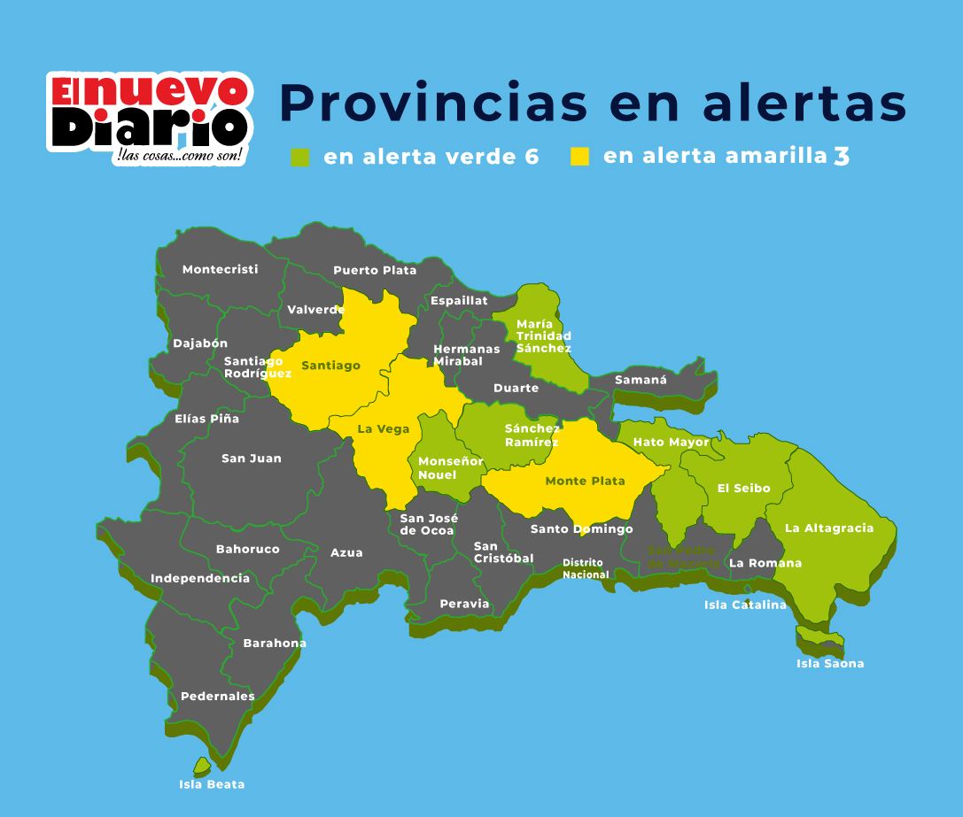 El COE mantiene 3 provincias en alerta amarilla y 6 en verde por incidencia de vaguada – El ...