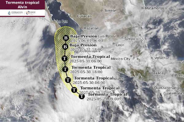 Tormenta tropical Alvin se forma en el Pacífico; podría tocar Baja California el domingo – El ...