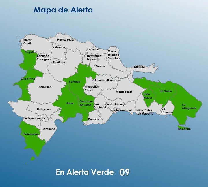 COE eleva a nueve las provincias en alerta por lluvias del fin de semana – El Nuevo Diario ...